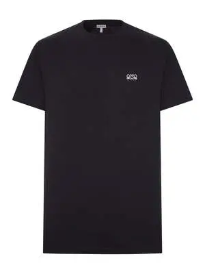 Loewe T-shirt With Front Logo - Black