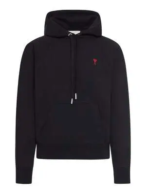 AMI Paris De Coeur Hoodie - Black