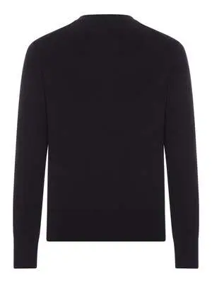 AMI Paris Crewneck Sweater In Merino Wool With De Coeur Embroidery - Multicolor