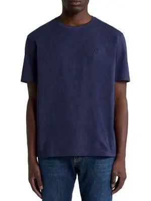Etro Cotton T-shirt With Arnica Pattern - Blue