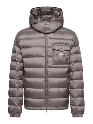 Moncler Verith Short Hooded Puffer Jacket - Gray