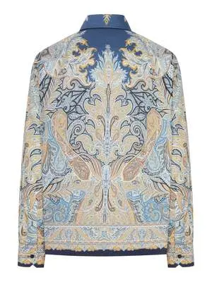 Etro Printed Cotton Shirt With Paisley Pattern