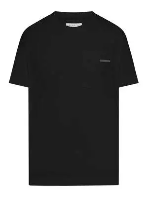 Brunello Cucinelli Cotton Crew Neck T-shirt With Embellished Pocket - Black