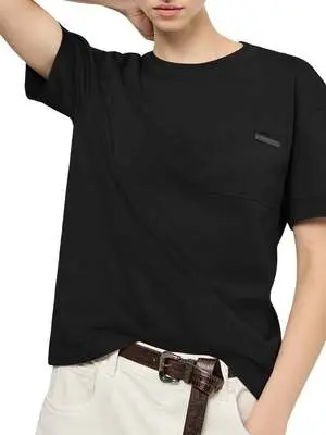 Brunello Cucinelli Cotton Crew Neck T-shirt With Embellished Pocket