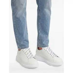 Alexander McQueen Perforated Leather Lace-up Trainers