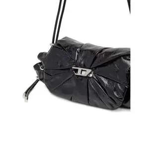 DIESEL® Calf Leather Shoulder Bag - Black
