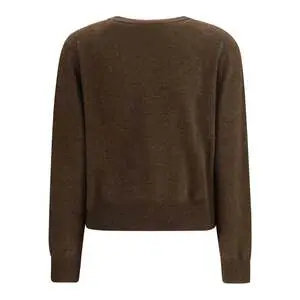 LISA YANG Fine Knit Crewneck Sweater - Brown