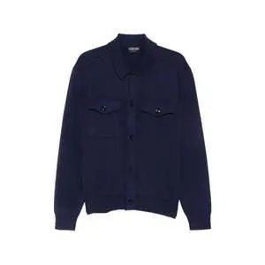 TOM FORD Wool And Cashmere Blend Shirt Jacket - Blue