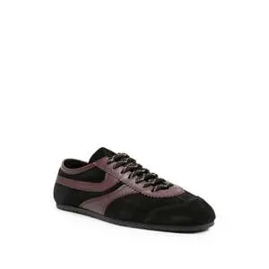 Dries Van Noten Low-top Sneakers With Suede Paneling - Black
