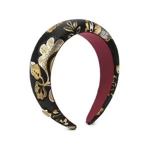 Etro Floral Jacquard Padded Headband - Black