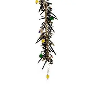 Dries Van Noten Beaded Fringe Cable-link Chain Necklace