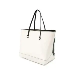 JW Anderson Canvas Tote Bag With Anchor Logo - Cream