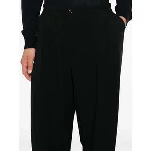 Giorgio Armani Virgin Wool Trousers - Blue