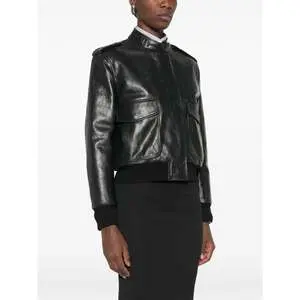 TOM FORD Leather Epaulette Jacket