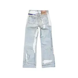 Acne Studios Straight-leg Trousers With Distressed Finish - Blue