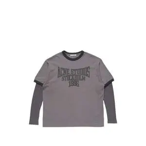 Acne Studios Grey Tops T-shirts & Jerseys - Gray
