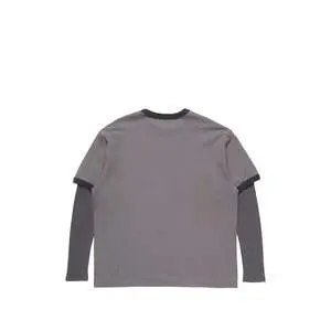 Acne Studios Layered Long Sleeve T-shirt With Logo Print