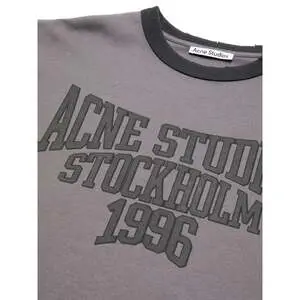 Acne Studios Layered Long Sleeve T-shirt With Logo Print