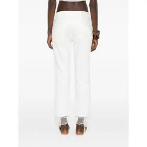ERMANO SCERVINO Ermanno Scervino Lace Detail Straight-leg Jeans
