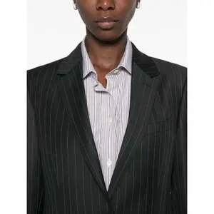 TOM FORD Pinstripe Wool And Mohair Blazer