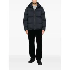Stone Island Padded Ripstop Down Jacket - Blue