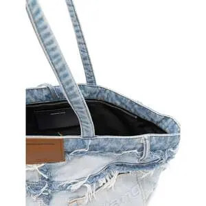 Alexander Wang Deconstructed Denim Tote Bag - Blue