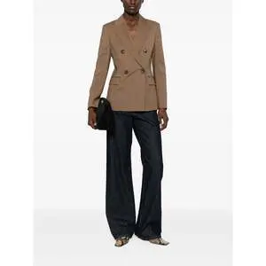 Max Mara Pinstripe Double-breasted Blazer