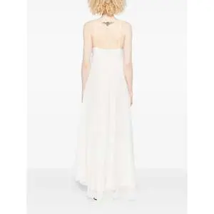 ERMANO SCERVINO Ermanno Scervino Floral Embroidered Spaghetti Strap Dress