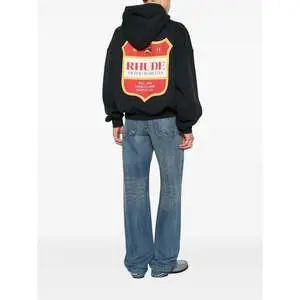 Rhude Cotton Hoodie With Graphic Print