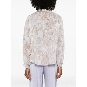 FORTE_FORTE Floral Print Cotton Shirt