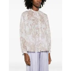 FORTE_FORTE Floral Print Cotton Shirt