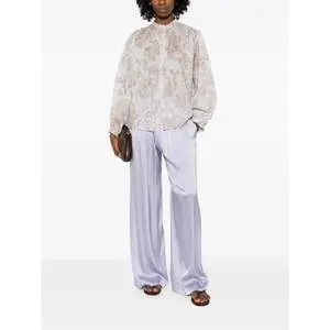 FORTE_FORTE Floral Print Cotton Shirt