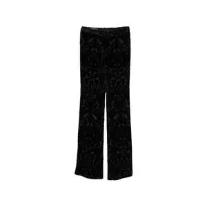 Gucci Flared Velvet Trousers - Black