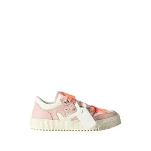 Off-White Perforated Leather Sneakers - Pink