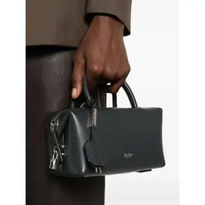 Max Mara Leather Tote Bag - Gray