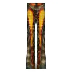 JEAN PAUL GAULTIER Flared Trousers With Dot Print