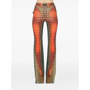 JEAN PAUL GAULTIER Flared Trousers With Dot Print