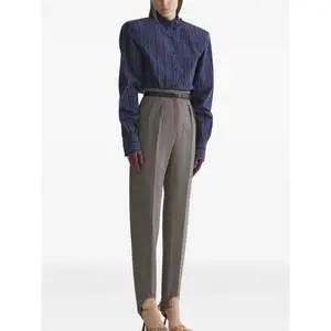 MUGLER Checkered Cotton Shirt