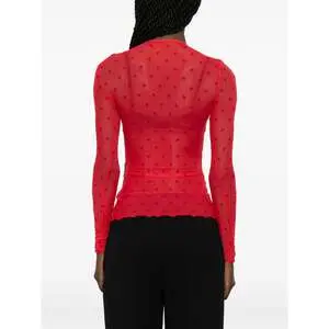 MARINE SERRE All-over Moon Print Long Sleeve Top