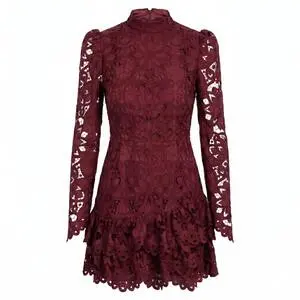 Yumi Kim Robyn Burgundy Lace Dress - Red