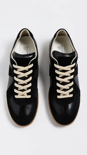 MAISON MARGIELA Replica Low Top Sneakers - Black/black