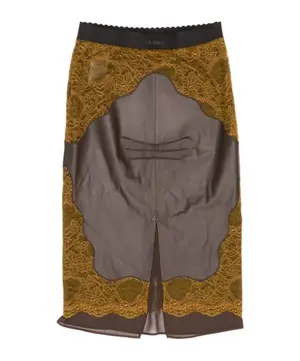 Attico Elastic-waist Skirt - Brown