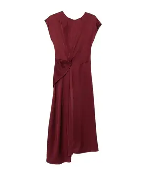 Victoria Beckham Aria Midi Dress - Red
