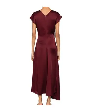 Victoria Beckham Aria Midi Dress - Red