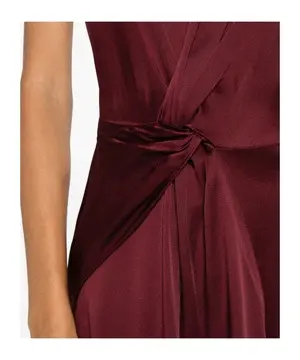 Victoria Beckham Aria Midi Dress - Red
