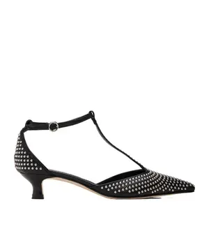 AeydĒ Liz Mini Studded Leather High Heels