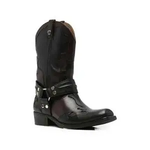 Versace Leather Harness Boots