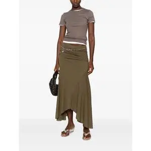GANNI Asymmetric Draped Skirt