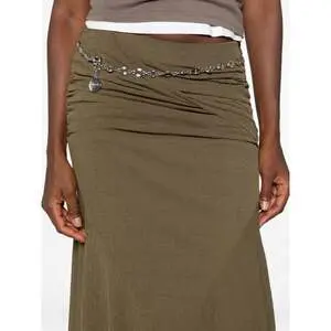 GANNI Asymmetric Draped Skirt
