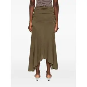 GANNI Asymmetric Draped Skirt
